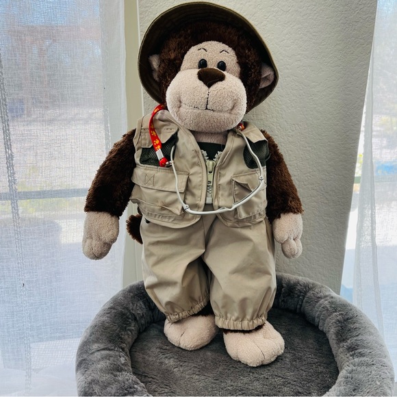 Build-A-Bear | Toys | Vintage Safari Marble Monkey Chimp Build A Bear ...